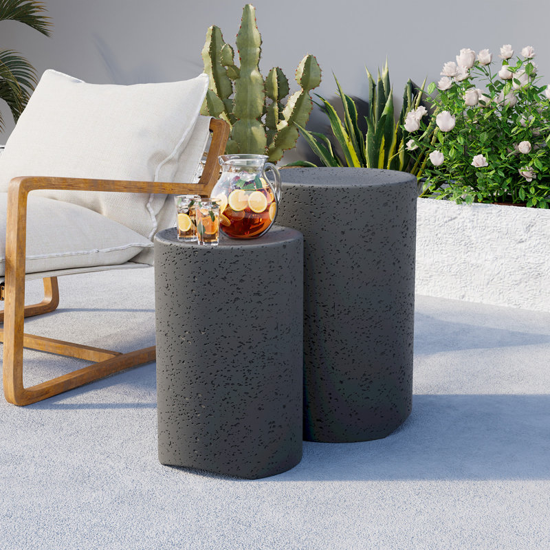 Latitude Run® Alyannah Concrete Side Table & Reviews | Wayfair