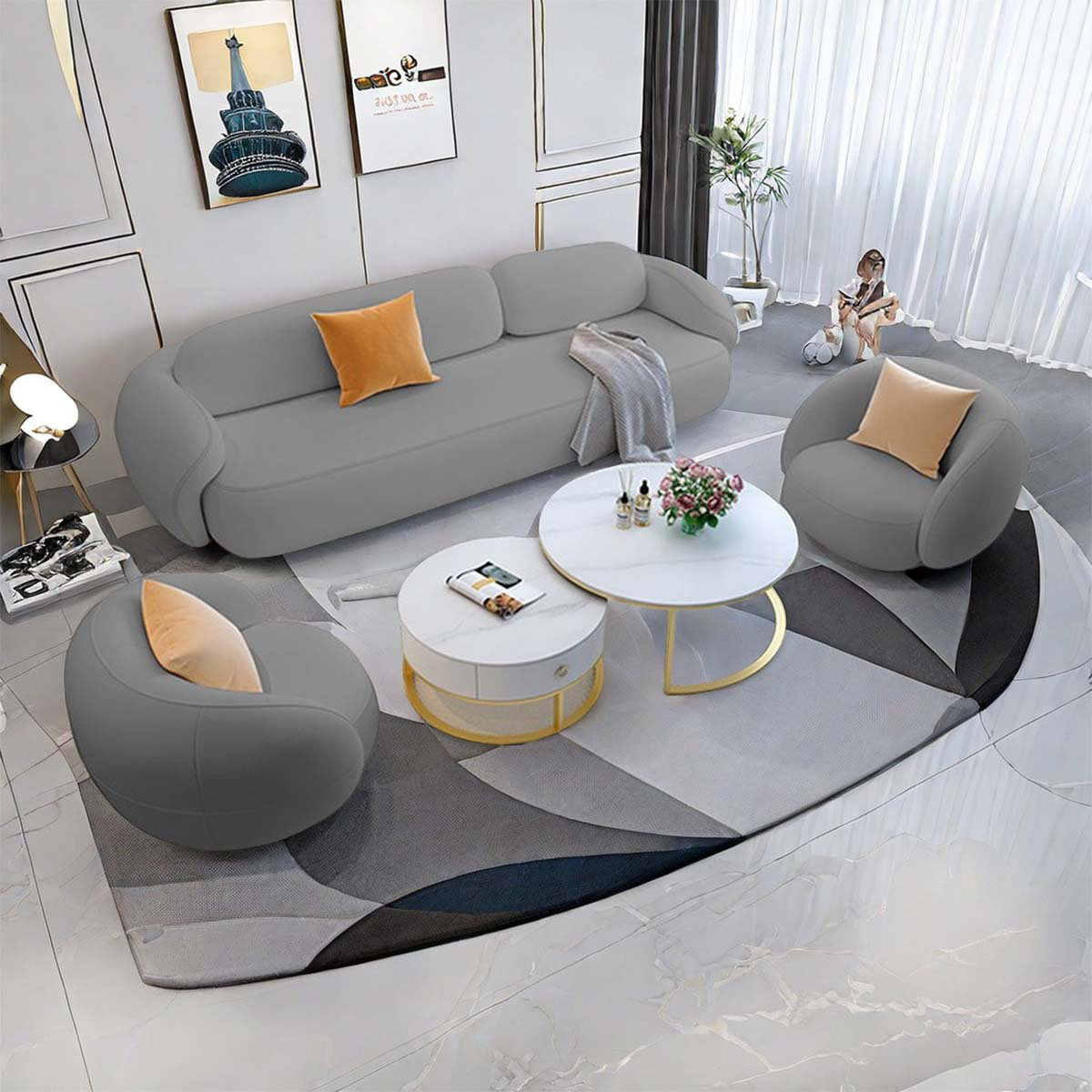 Everly Quinn Chazmin 5 - Piece Living Room Set | Wayfair