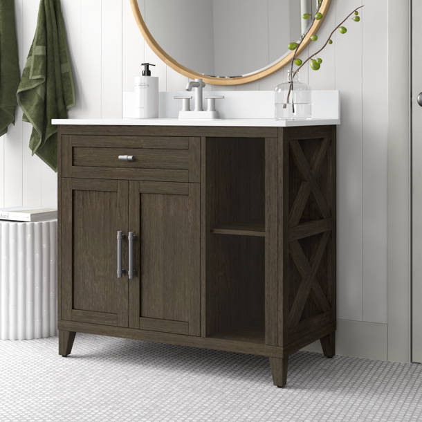 Sand & Stable Albans 37'' Free Standing Single Bathroom Vanity with ...