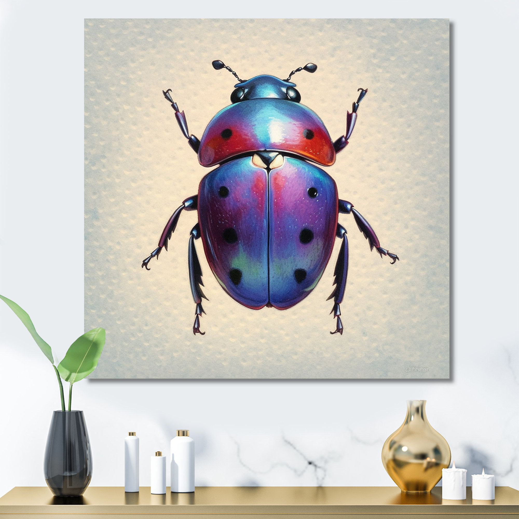 Gracie Oaks Cheerful Ladybugs II On Canvas Print - Wayfair Canada