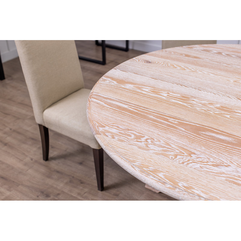 Red Barrel Studio® 60" Solid Wood Solid Oak Pedestal Dining Table | Wayfair