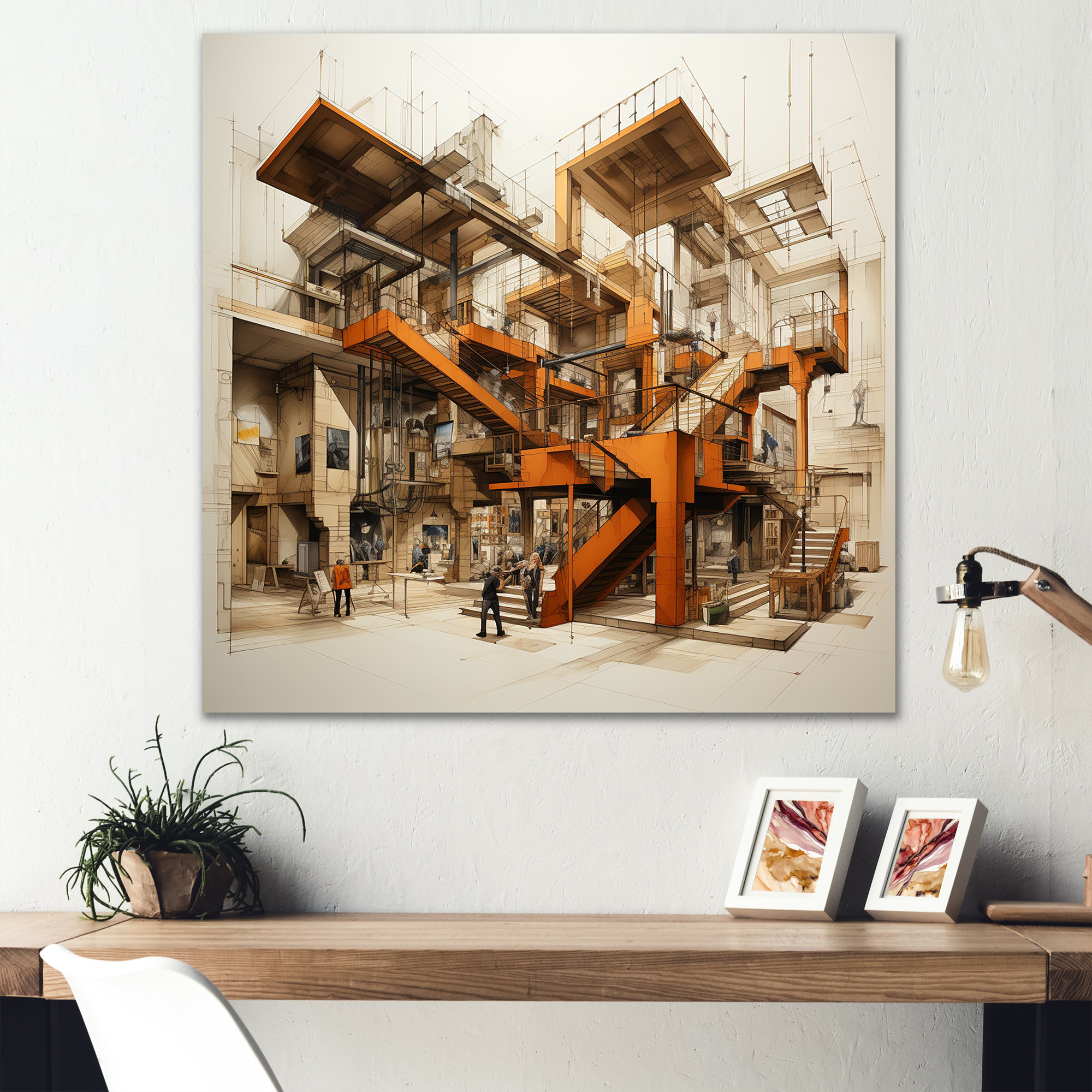 Design Art Museums Analytic Drawing - Museums Canvas Wall Art - Wayfair ...