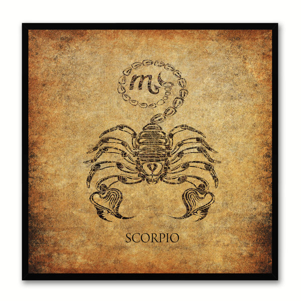 Trinx Scorpio Horoscope Astrology Canvas Print, Custom Picture Frame ...