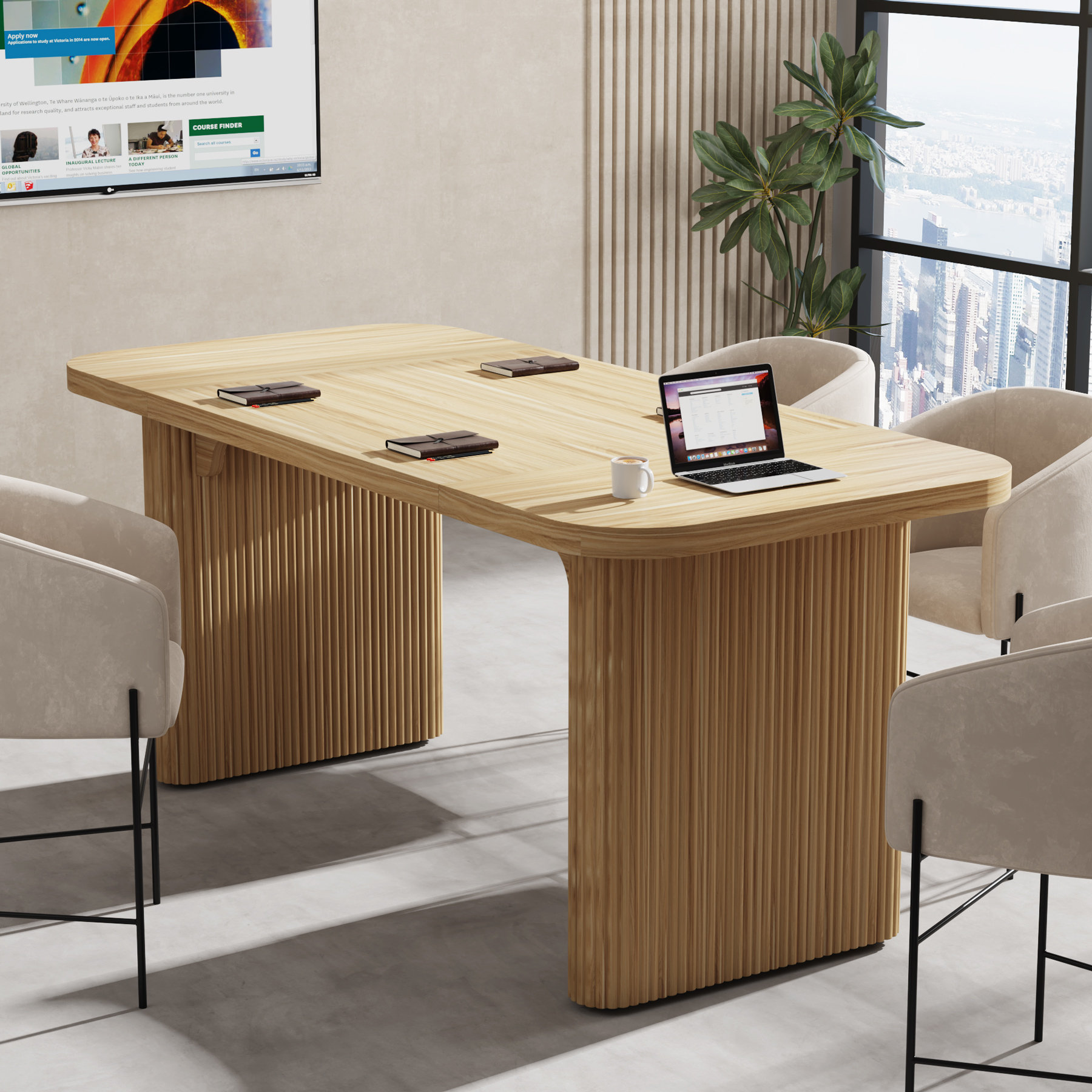 Corrigan Studio® Cherie 5FT Modern Conference Meeting Table with ...