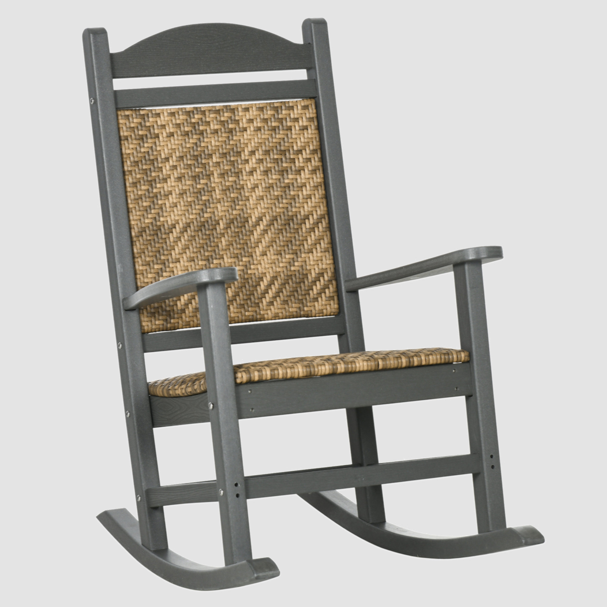 Bayou Breeze Burdgick HDPE Rocking Chair | Wayfair