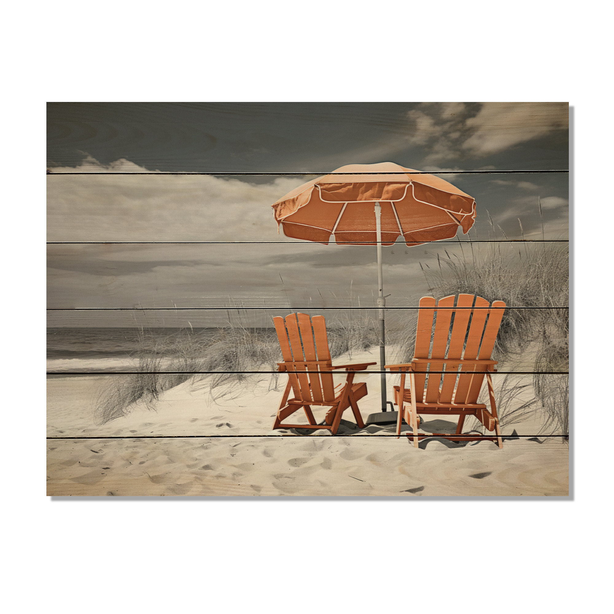 Rosecliff Heights Beach Seaside Nostalgia Black III - Unframed Print on ...