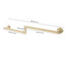 Everly Quinn Wall Mounted Coat Rack in Gold & Reviews | Wayfair