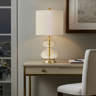 Wade Logan® Ayube Ellipse Curved Gourd Glass Table Lamp & Reviews | Wayfair