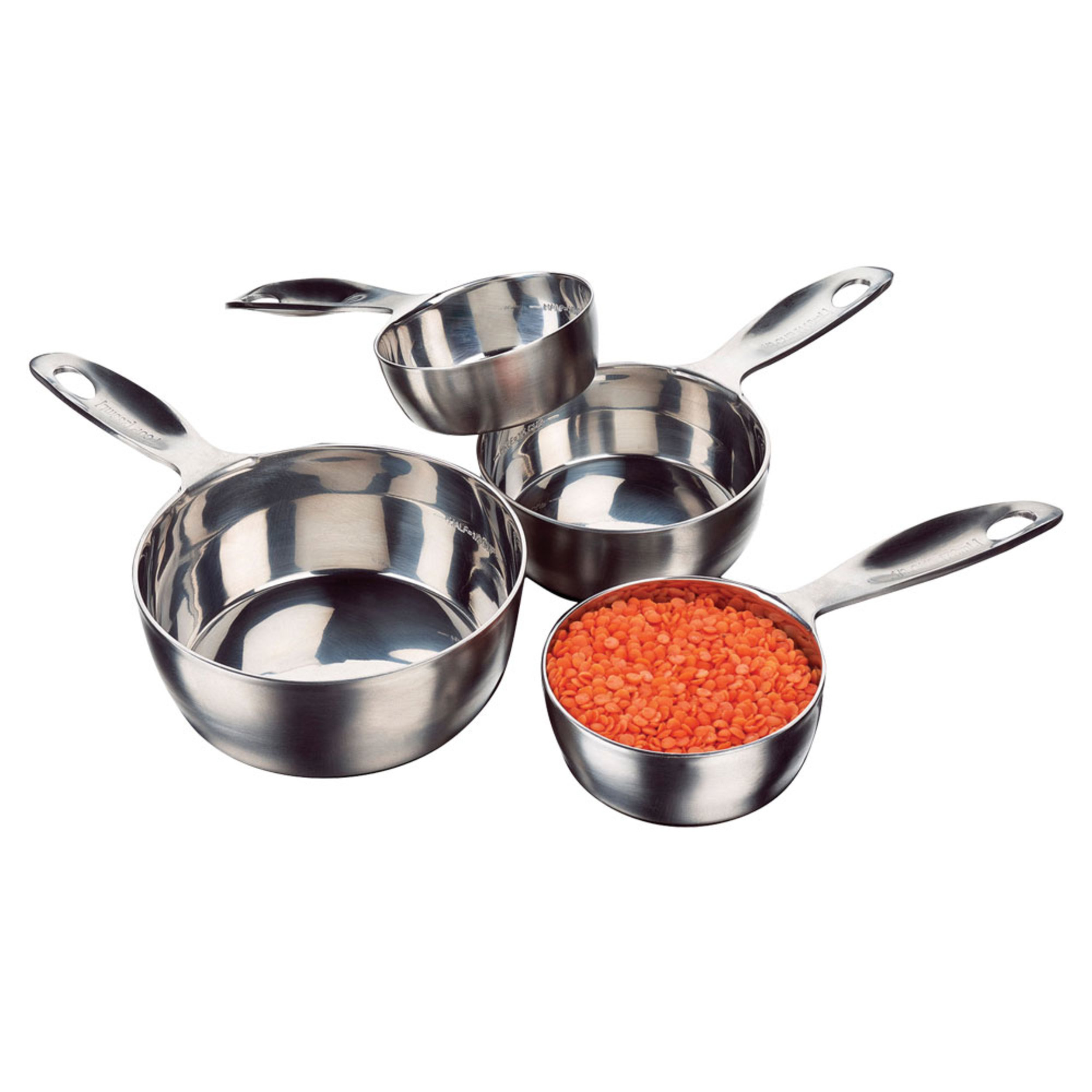 Amco Houseworks Amco 4-Piece Stainless Steel Measuring Cup Set ...