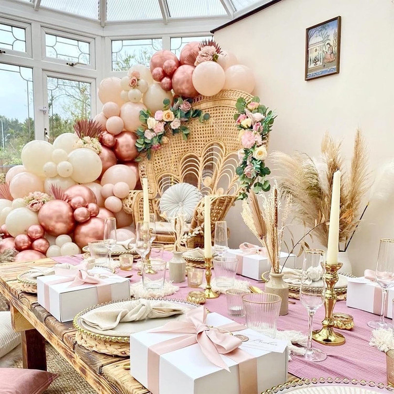 The Party Aisle™ 158pcs Dusty Rose Balloon Garland Dusty Pink Nude ...