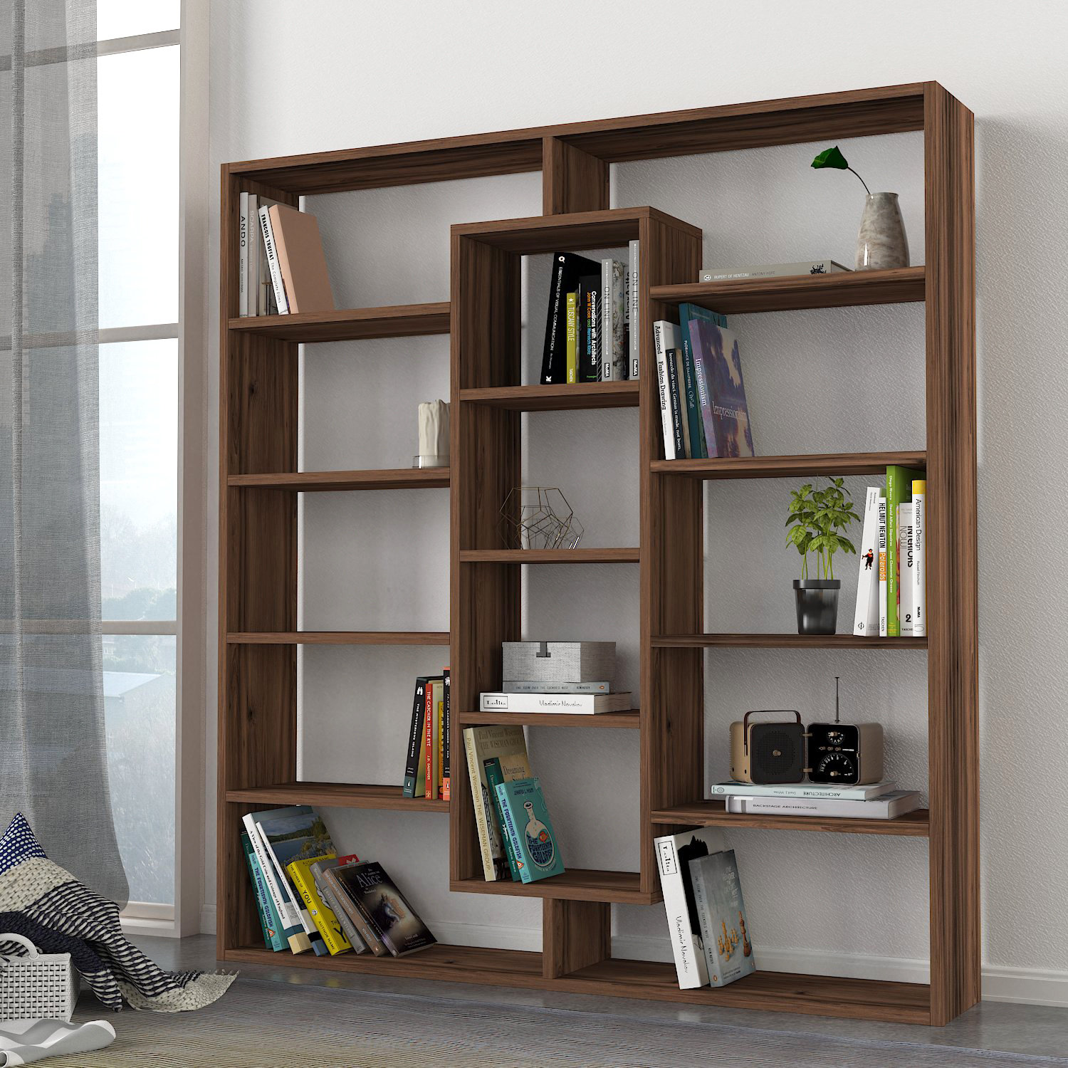 Kybele Decor Ample Bookcase White | Wayfair
