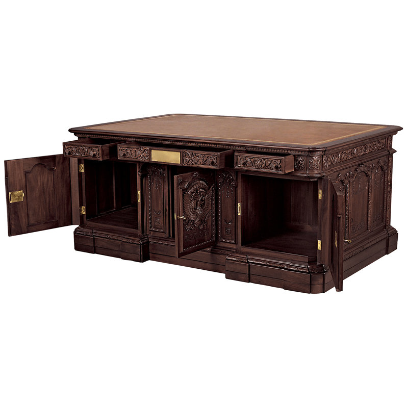 Design Toscano Oval Office Presidents' H.M.S. Resolute Desk & Reviews ...