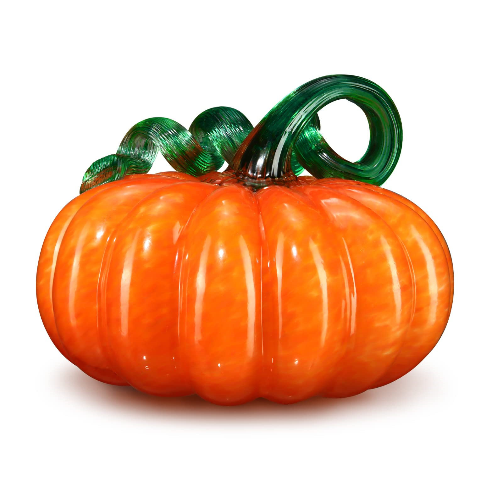 The Holiday Aisle® Halloween Decor Thanksgiving Glass Pumpkin Fall ...