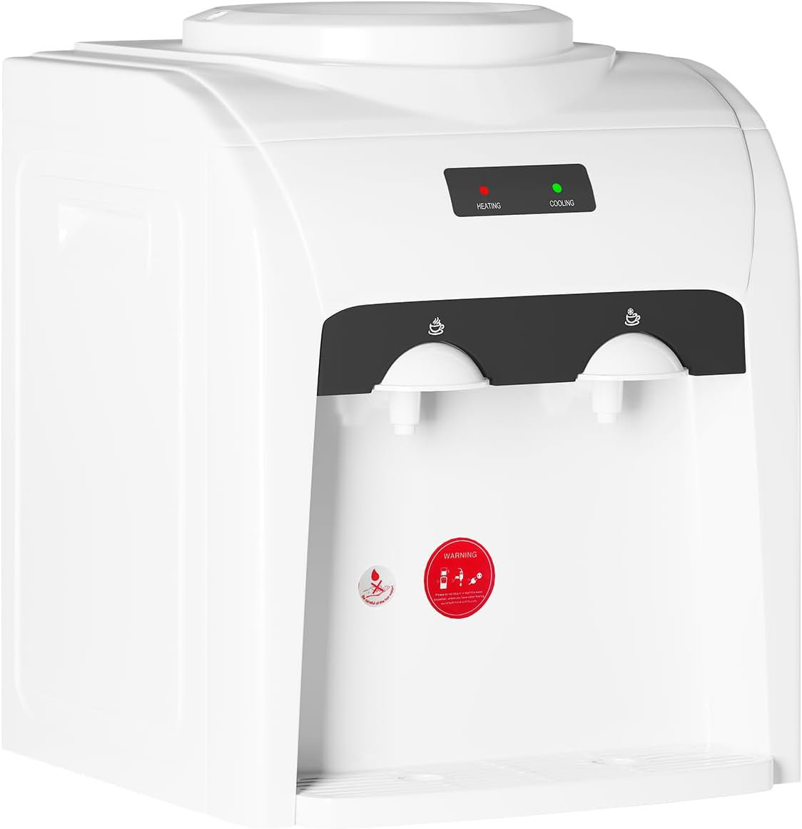 Tabu Top Loading Water Cooler Dispenser, Hot & Cold Water, Countertop ...