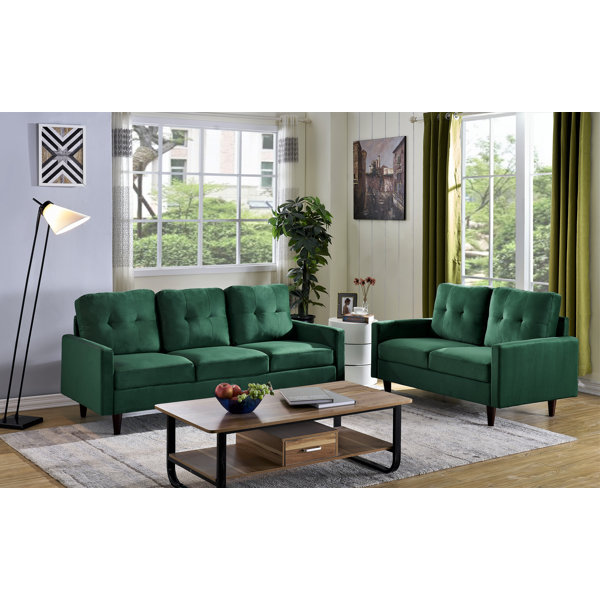 Latitude Run® Bruni 2 - Piece Velvet Living Room Set & Reviews ...