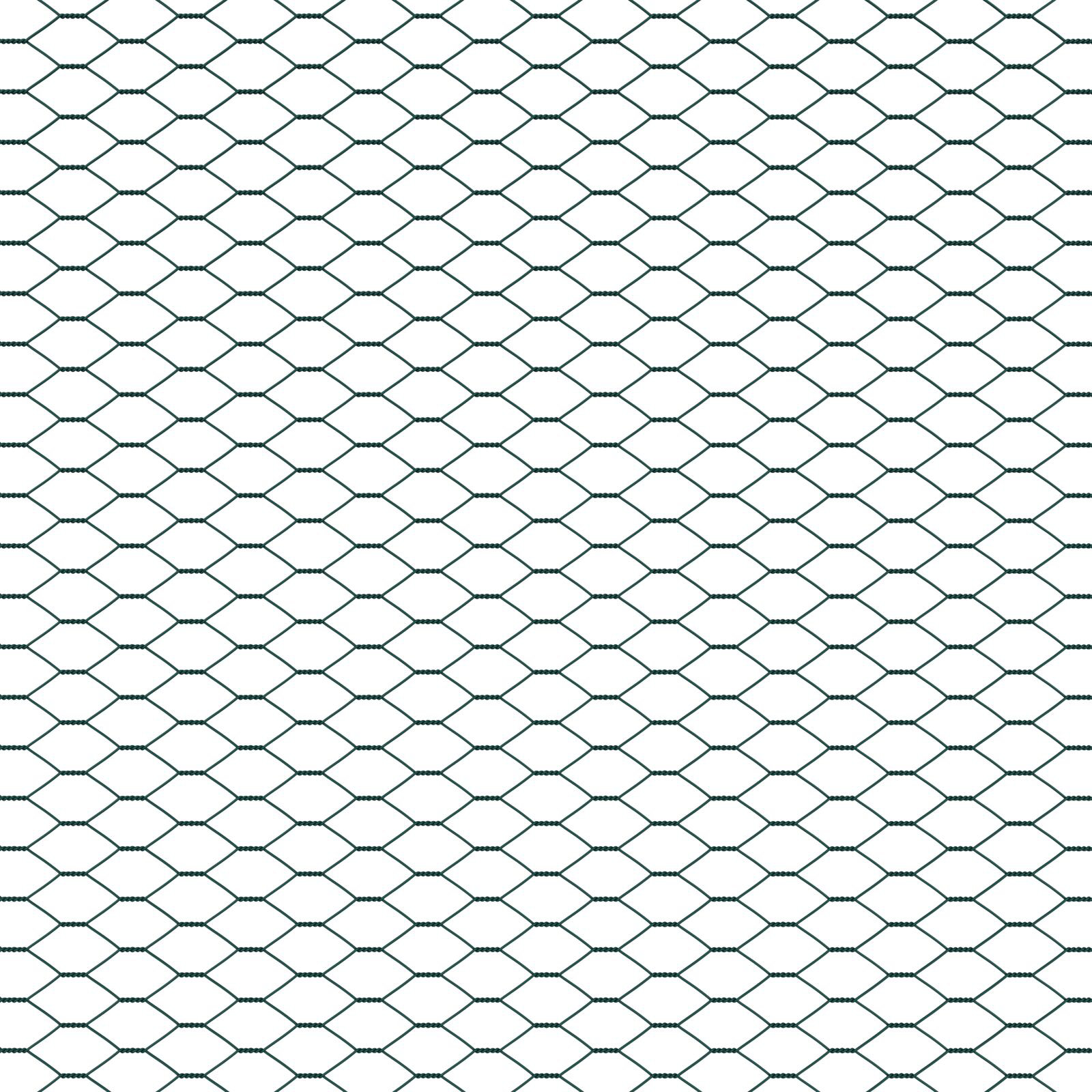 vidaXL Hexagon Fence Green 1.2x328.1 ft Steel | Wayfair