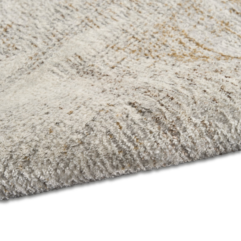 Calvin Klein CK073 Compass Ivory Multicolor Modern Indoor Rug | Wayfair