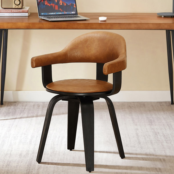 George Oliver Swivel Task Chair Home Office Desk Chair Armchair With ...