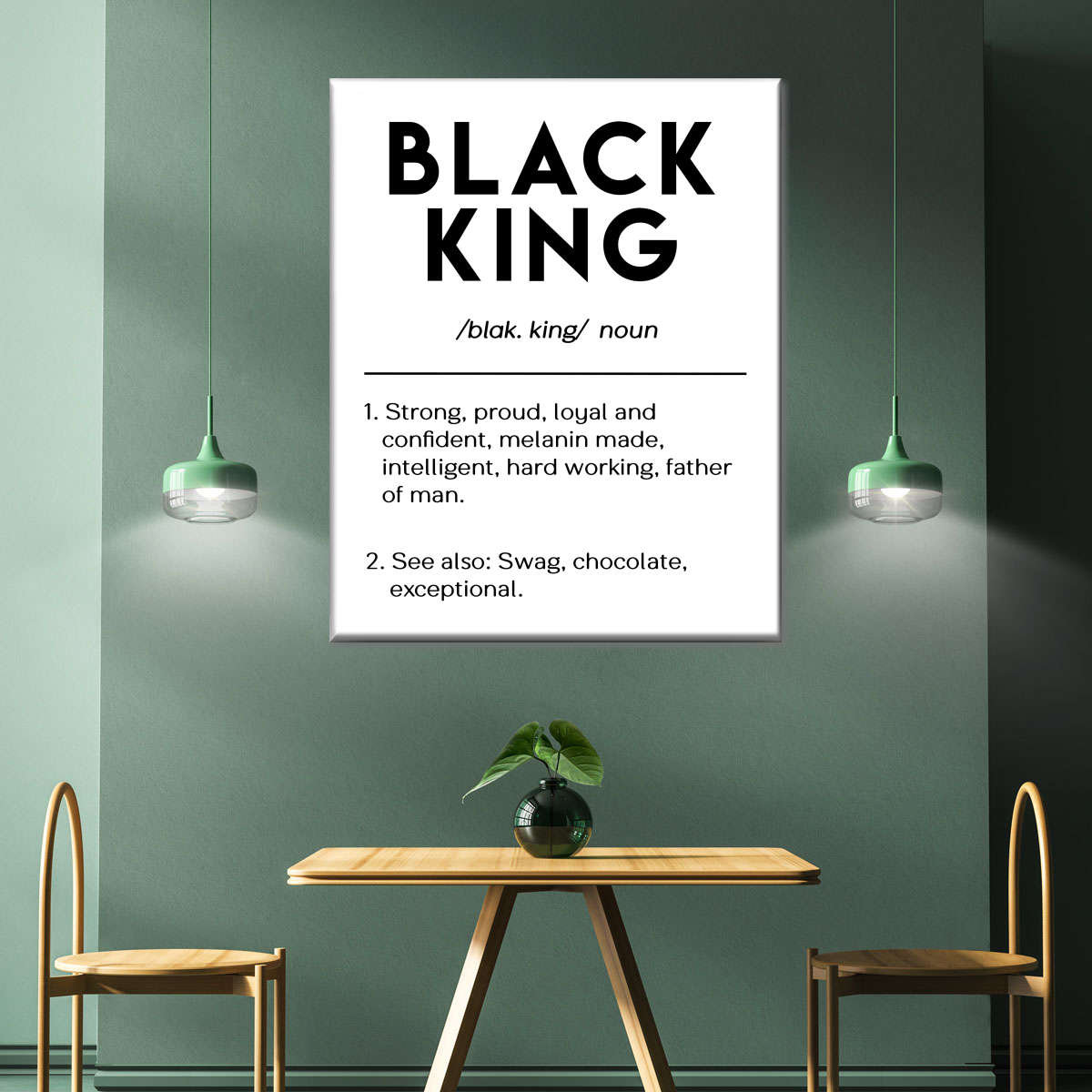 Trinx Black King Definition Canvas Print - Wayfair Canada