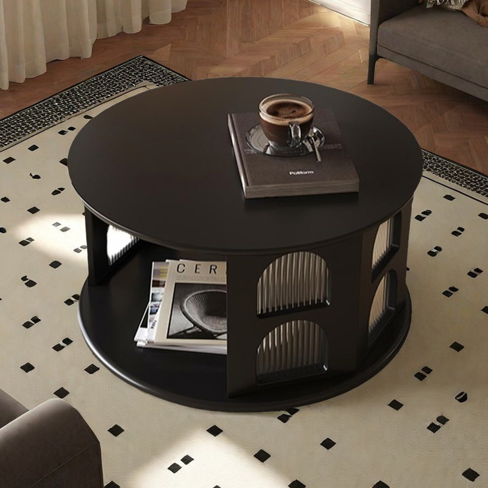 LIZIYE Vintage Round Coffee Table - Wayfair Canada