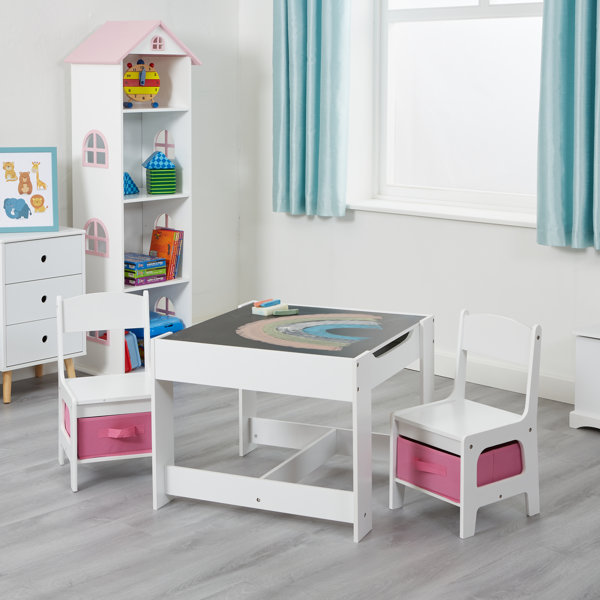 Liberty House Toys Kids Activity Table and Chair Set with Storage ...