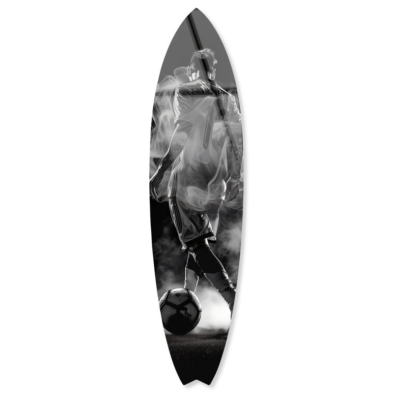Notori Art Athlete in Smoke Surfboard Acrylic Coastal Wall Art by ...