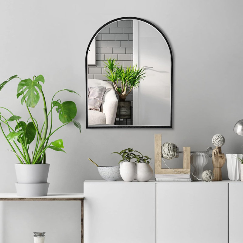 Ebern Designs Waterford Metal Arch Mirror | Wayfair