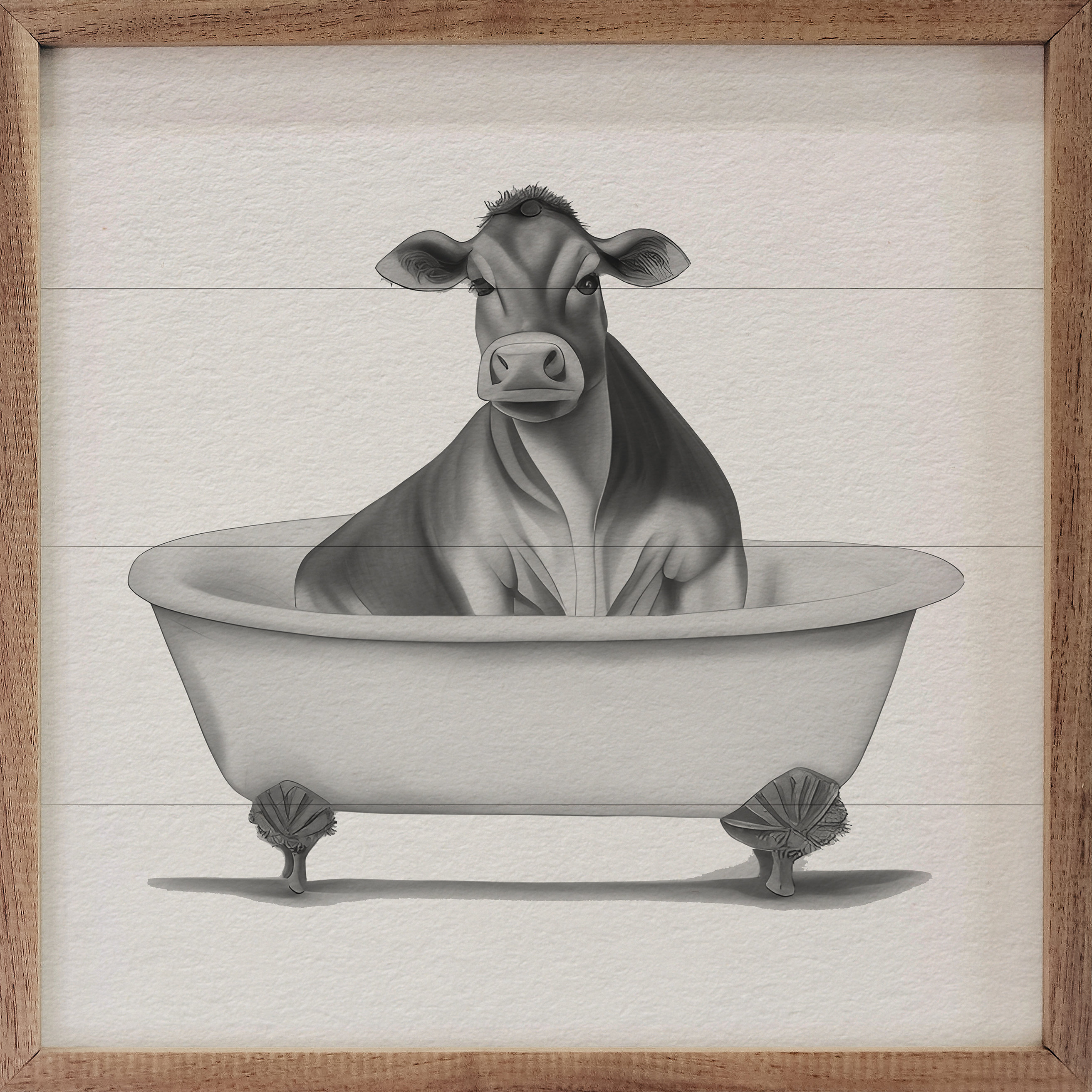 Trinx Jersey Cow In Bathtub - Wayfair Canada
