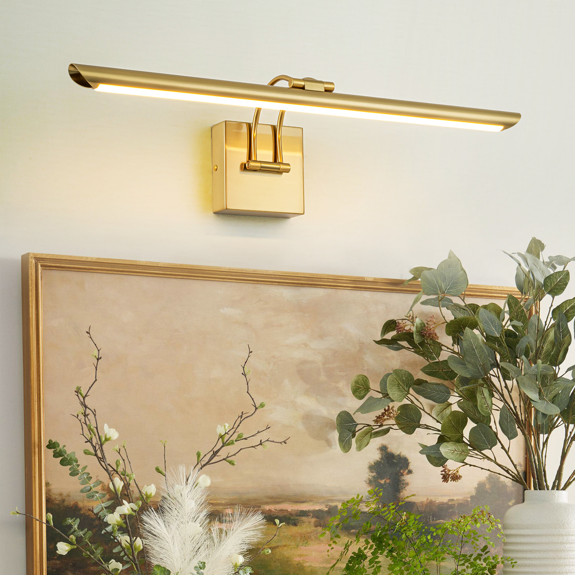 Ebern Designs 23.6'' Dimmable LED Hardwired Picture Light | Wayfair
