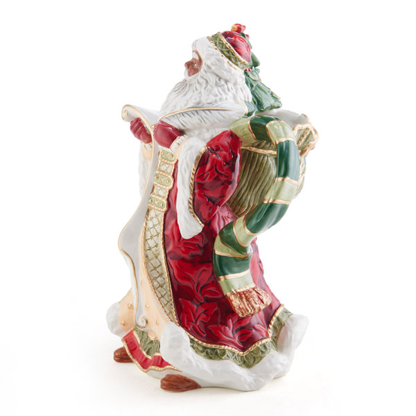 Fitz And Floyd Holiday Home African American Santa Pitcher ...