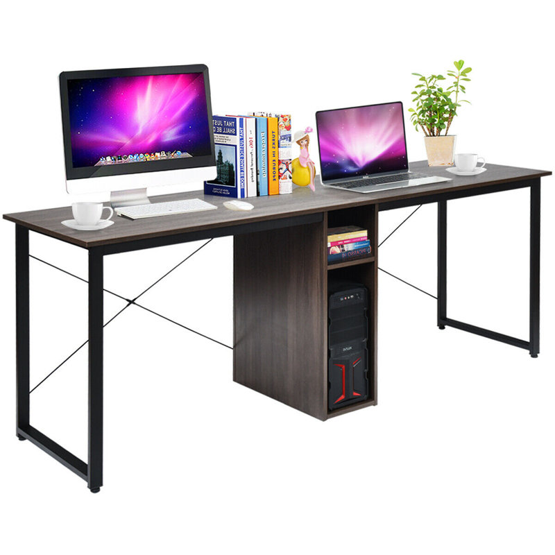 Inbox Zero Workstation Dual Office Computer Table & Reviews | Wayfair