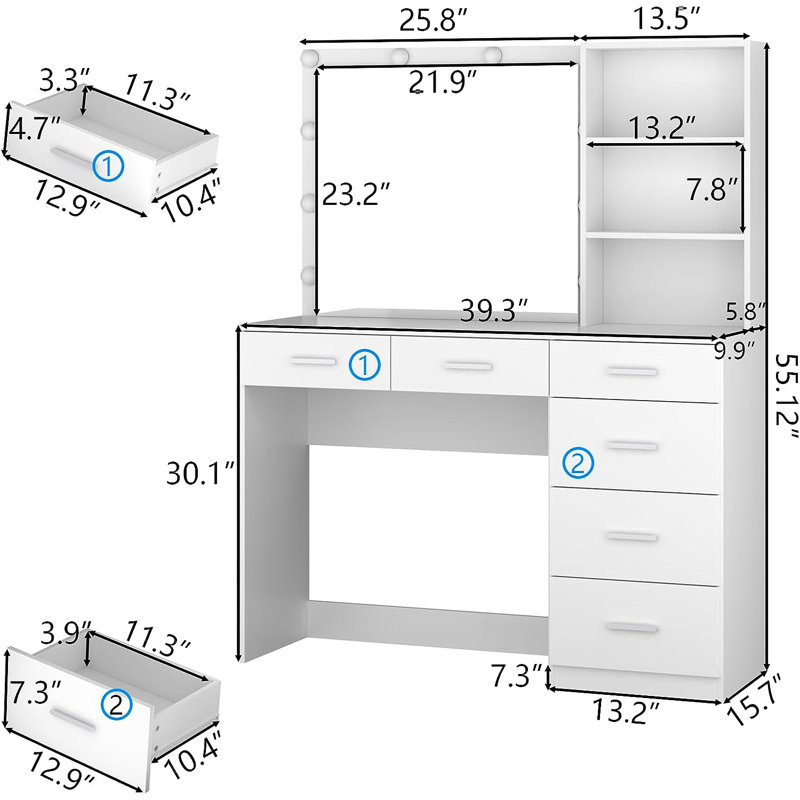 Latitude Run® Betheny Vanity | Wayfair