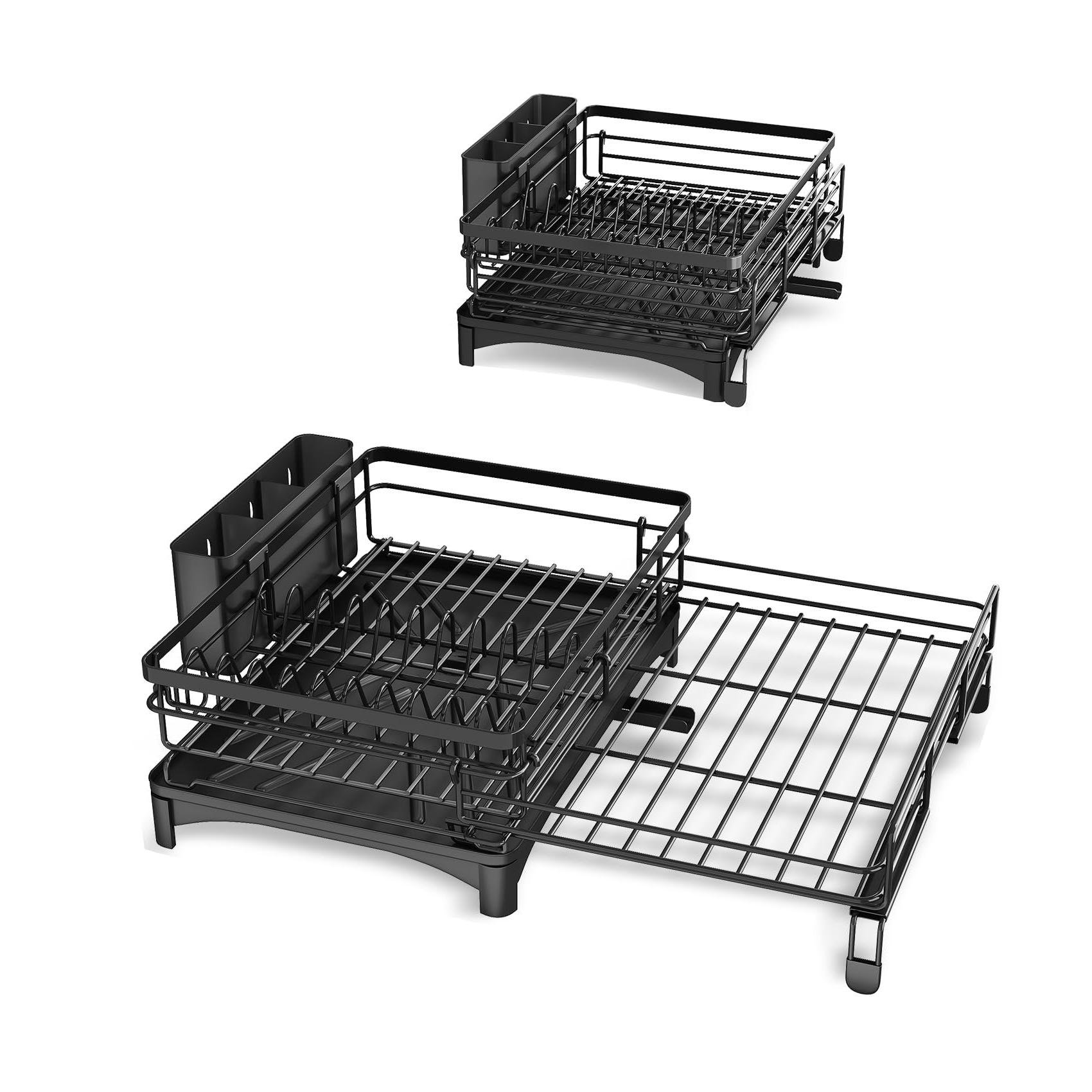 PET SUPPLY PLUS INC Dry Dish Rack, Expandable, Large Sink Dry Dish ...