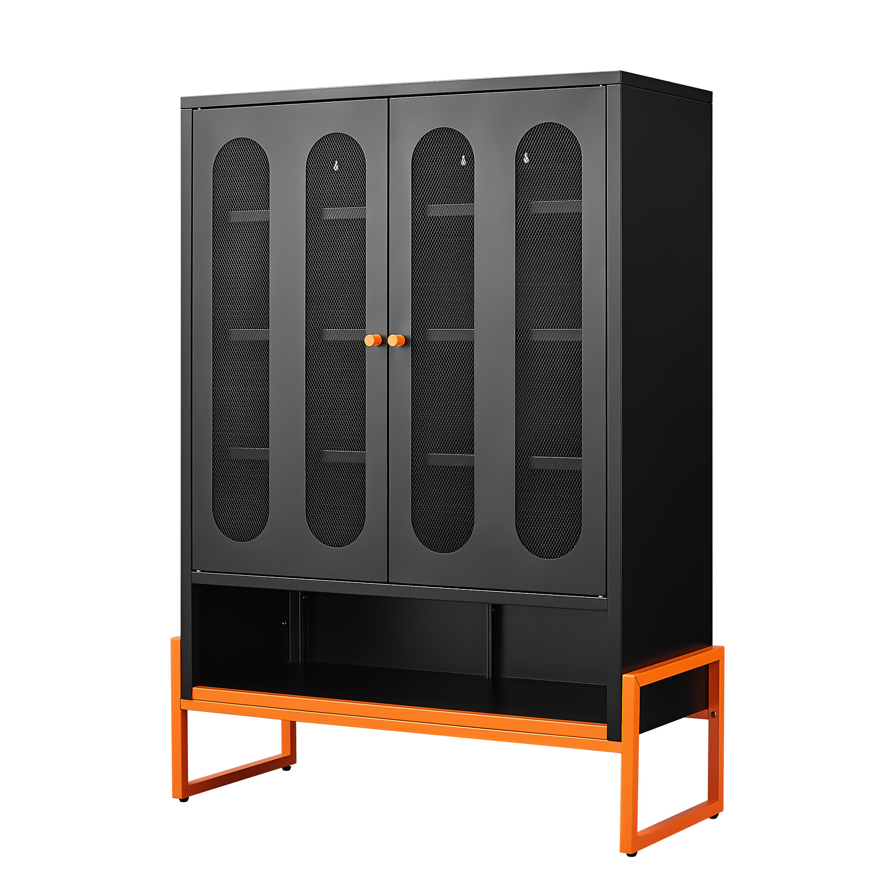 Latitude Run® 5.9" Standing Foot Design Double - Door Shoe Cabinet With ...
