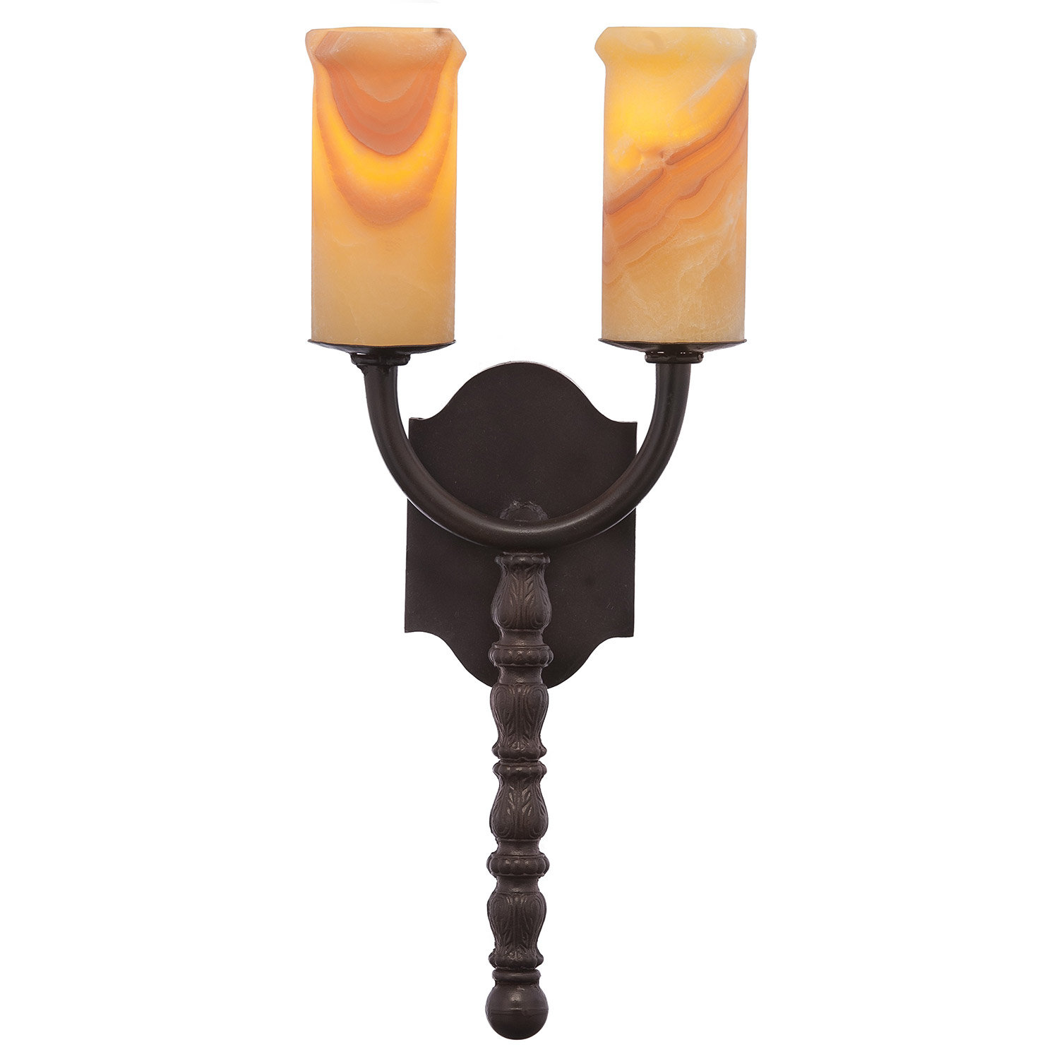 Ashore Lighting Montecito Wrought Iron Metal Armed Sconce | Wayfair