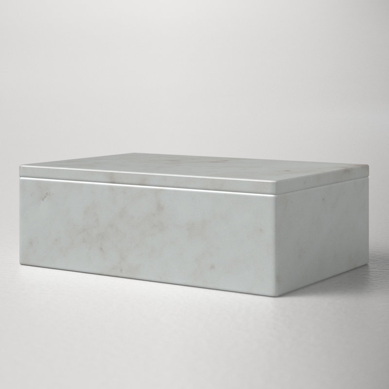 AllModern Matheson Modern Marble Rectangle Box "& Reviews" | Wayfair