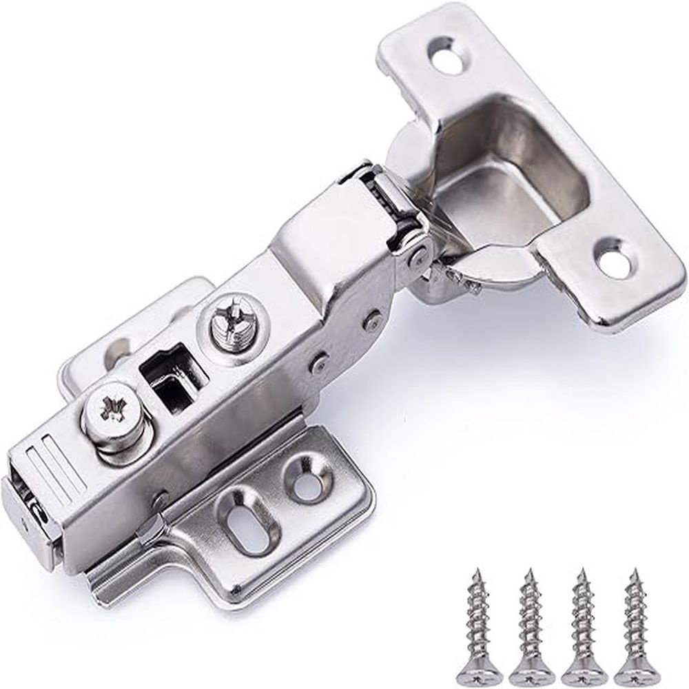 Decobasics Half Overlay -105° Frameless Cabinet Door Hinge -3 Way ...