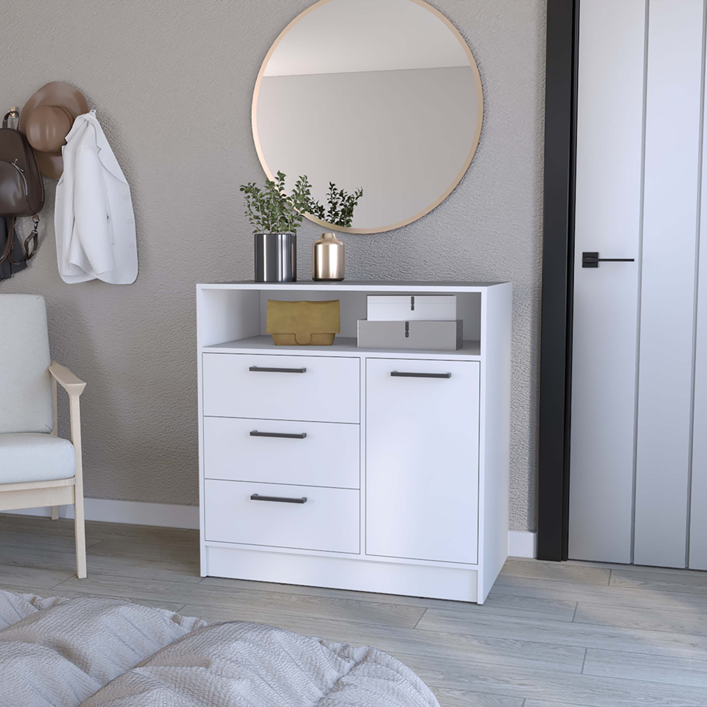 Latitude Run® Drawer Dresser Torrey, Bedroom, White | Wayfair