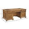 Hekman Wide Executive Desk, Wellington Natural Finish & Reviews | Wayfair