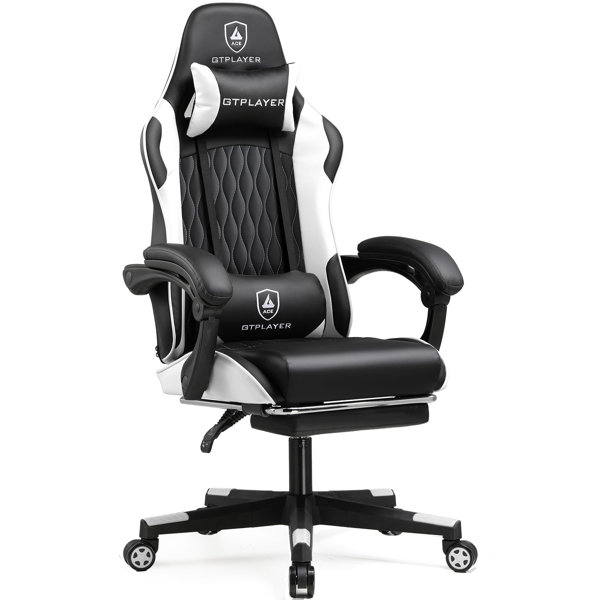 Marlow Home Co. Gaming Chair Spring Cushion, Cow-Spotted Design, Height ...