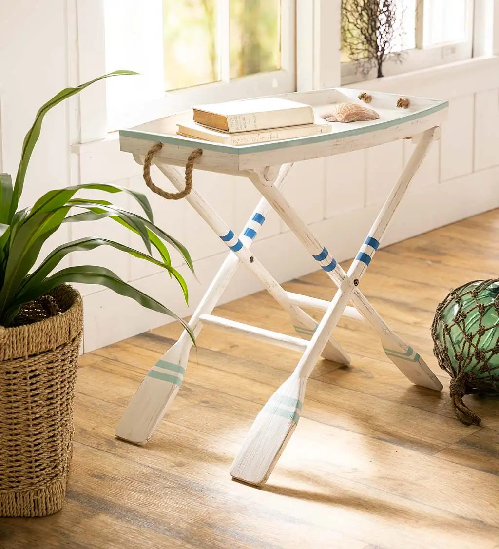 Wind & Weather Nautical Wooden Boat Table With Oar Legs - Wayfair Canada