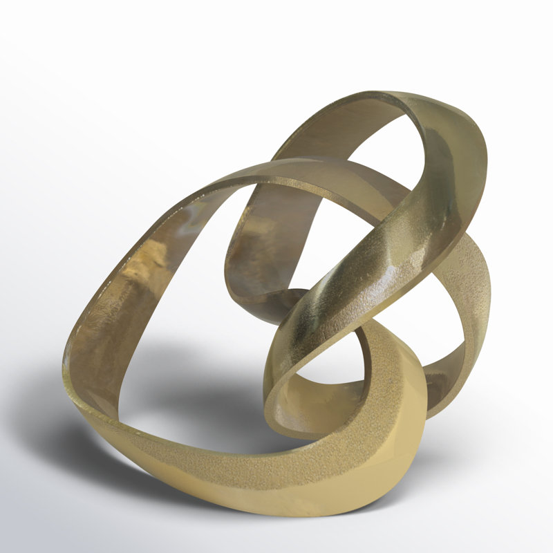 Mercury Row® 7" Metal Knot Sculpture Contemporary Abstract Knotted ...