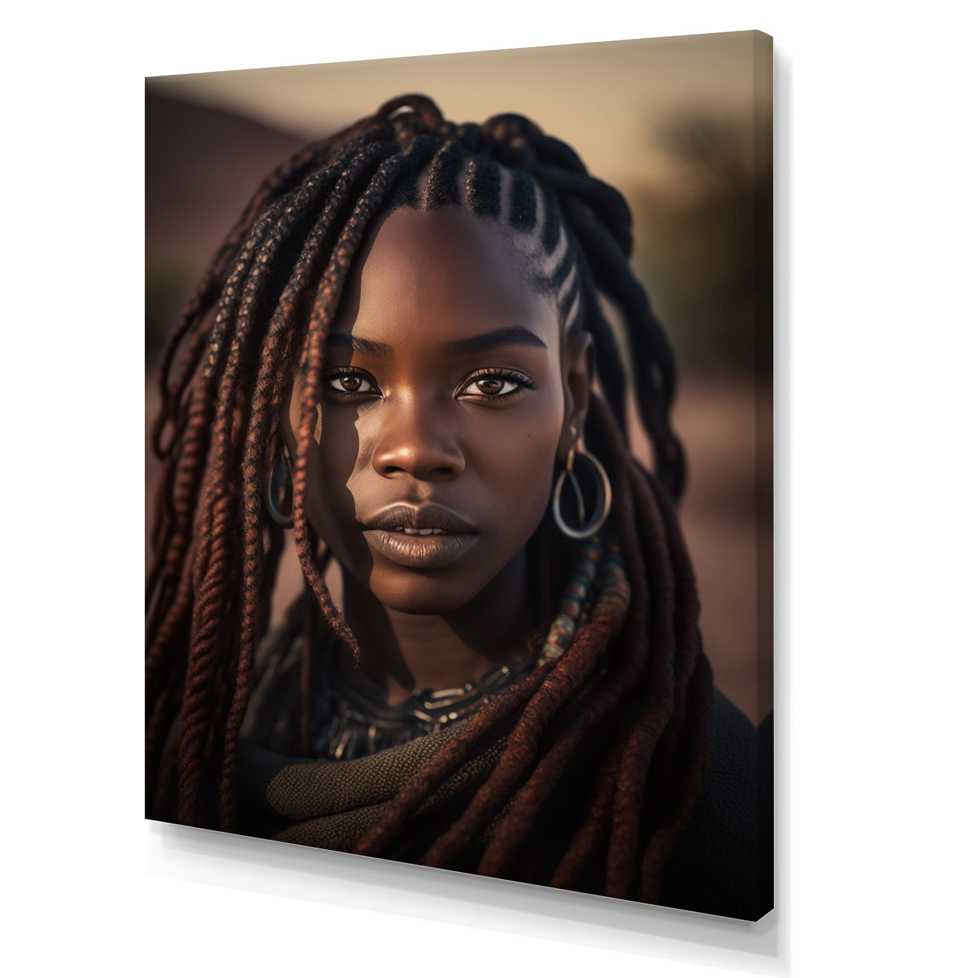 Ebern Designs African Tibal Essence - African American Woman Canvas ...