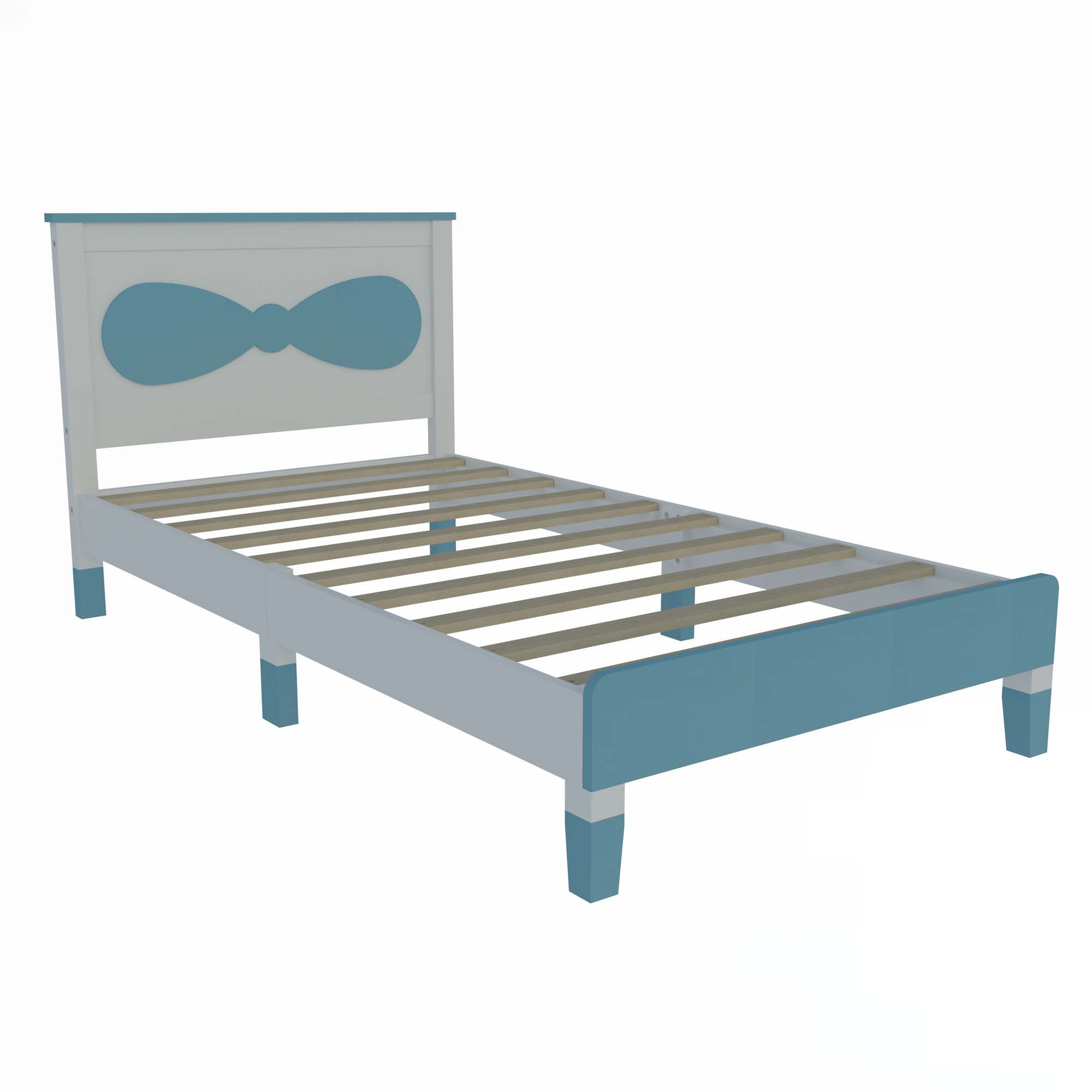 Zoomie Kids Wooden Bow Bed | Wayfair