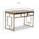 Mercury Row® Agatha Metal Base Writing Desk & Reviews | Wayfair