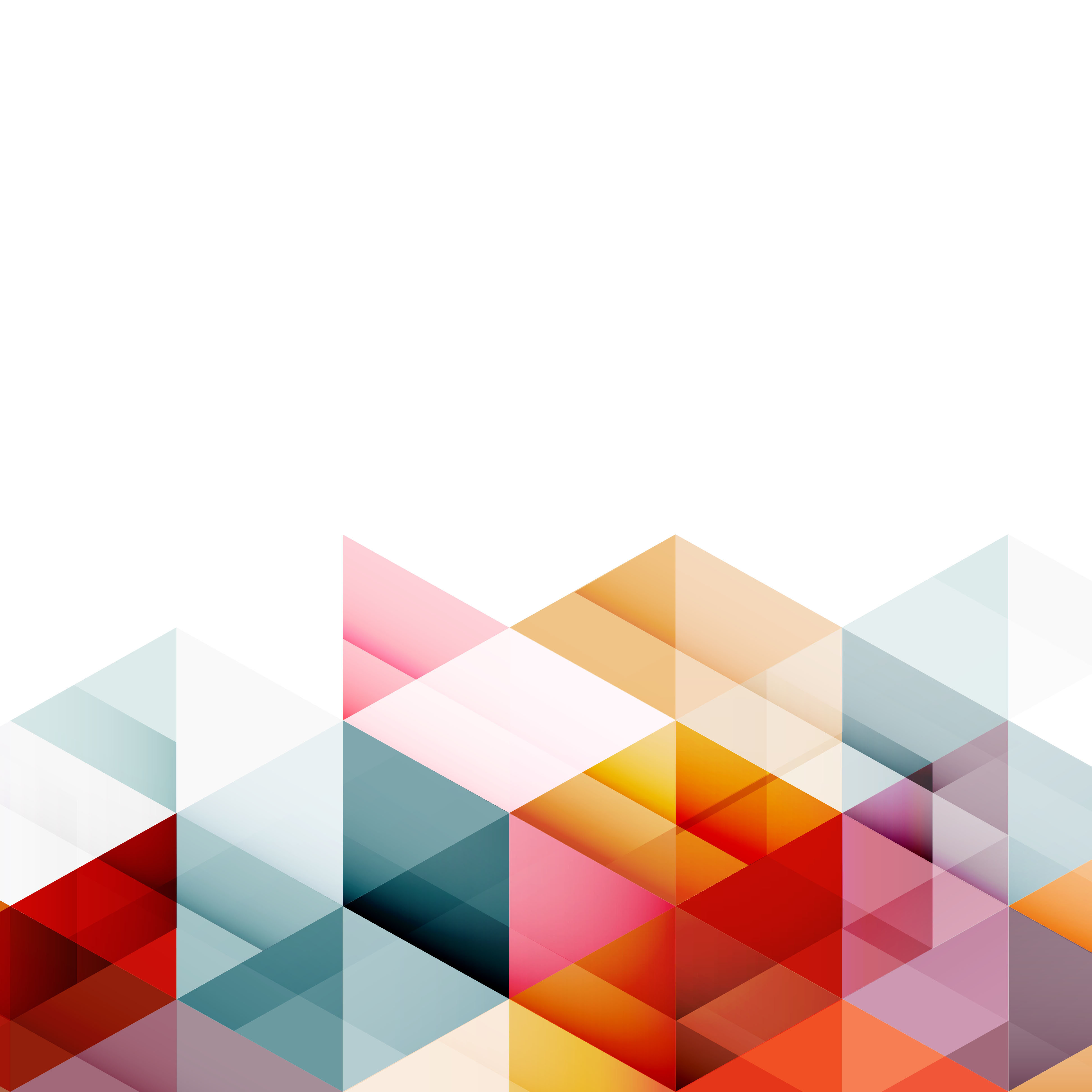 Wrought Studio Abstract Colourful Geometric Template - Wayfair Canada