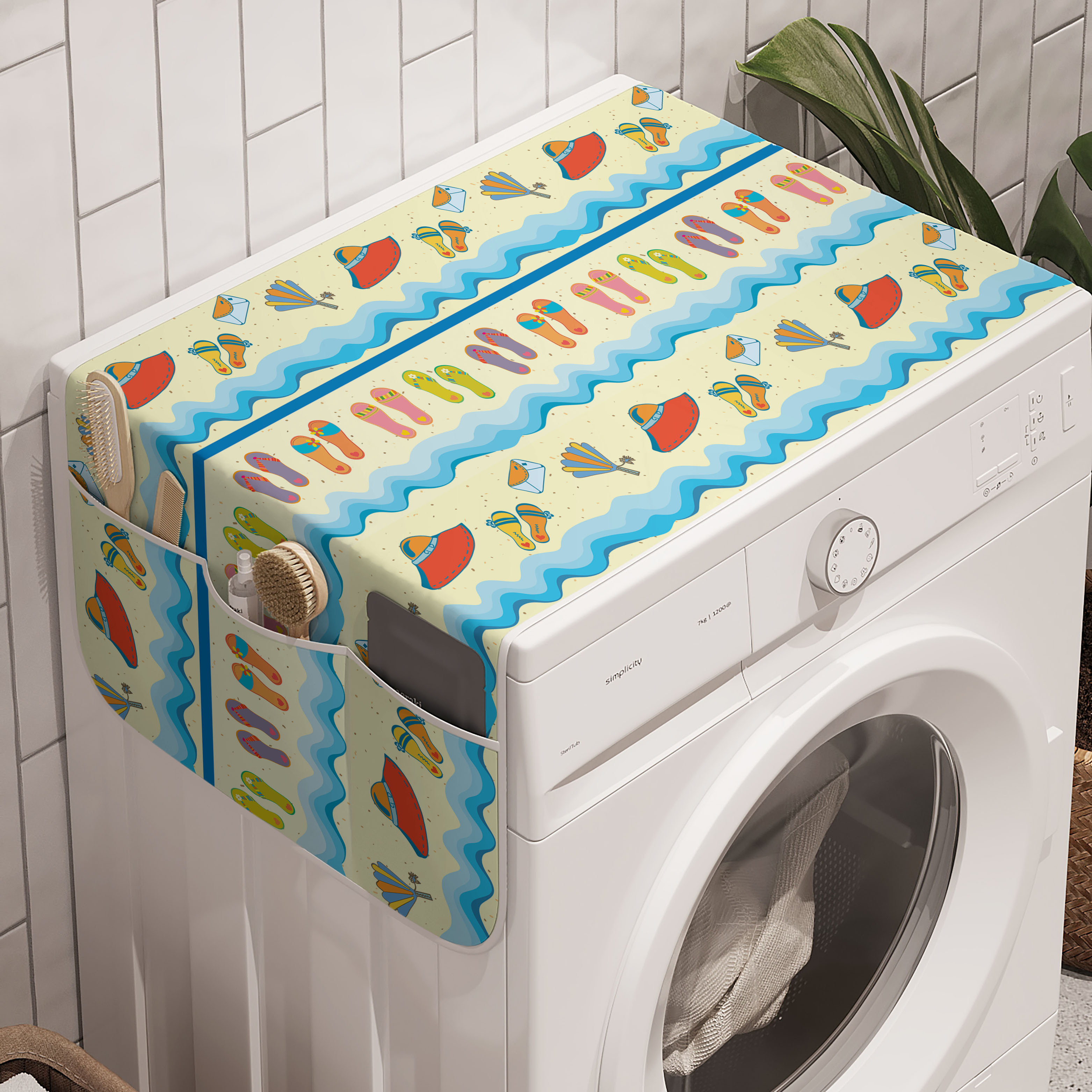 East Urban Home Flip Flop Washing Machine Organizer Pack of 2 47" x 18. ...