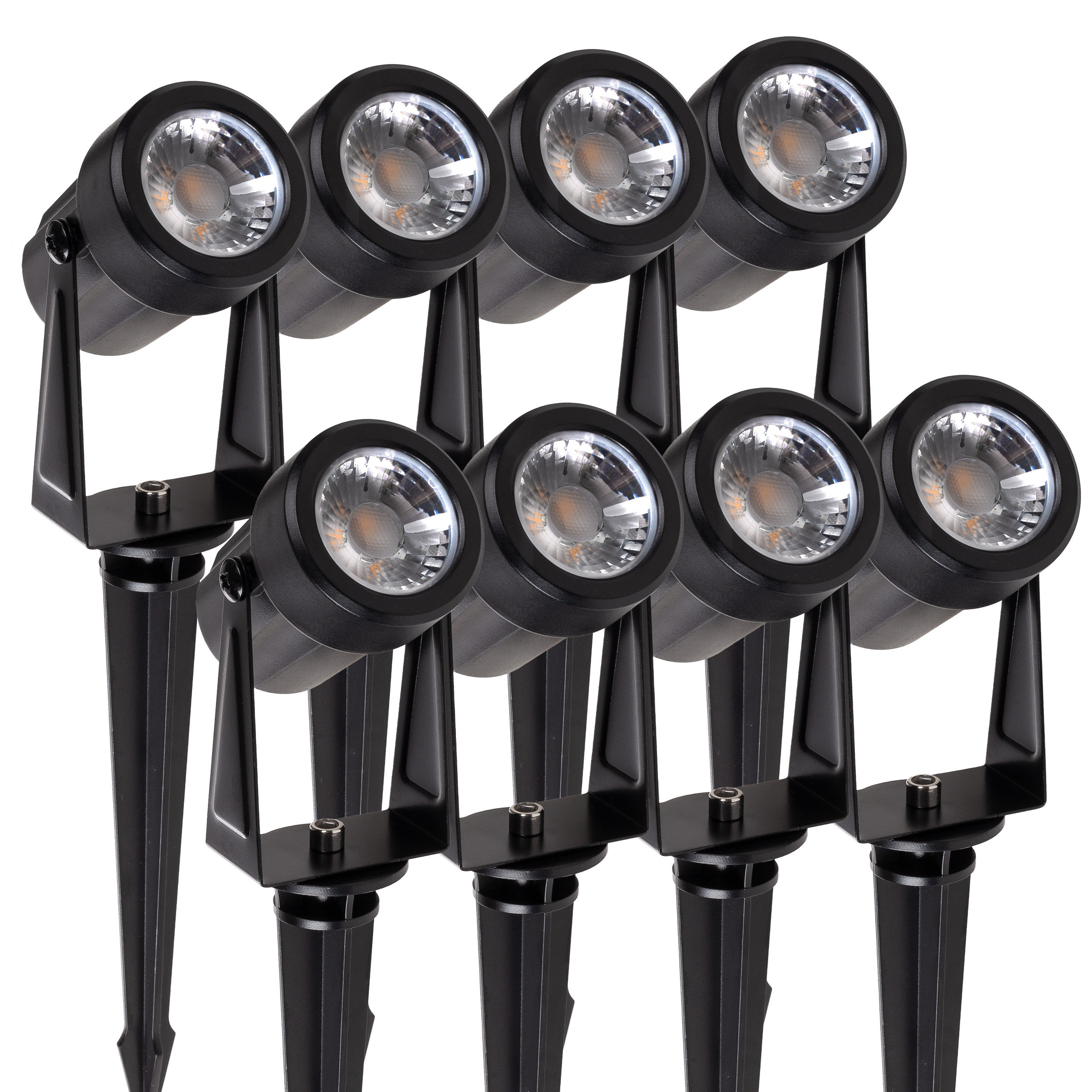 Trademark Global Pure Garden 8 Low Voltage Corded LED Landscape Lights ...