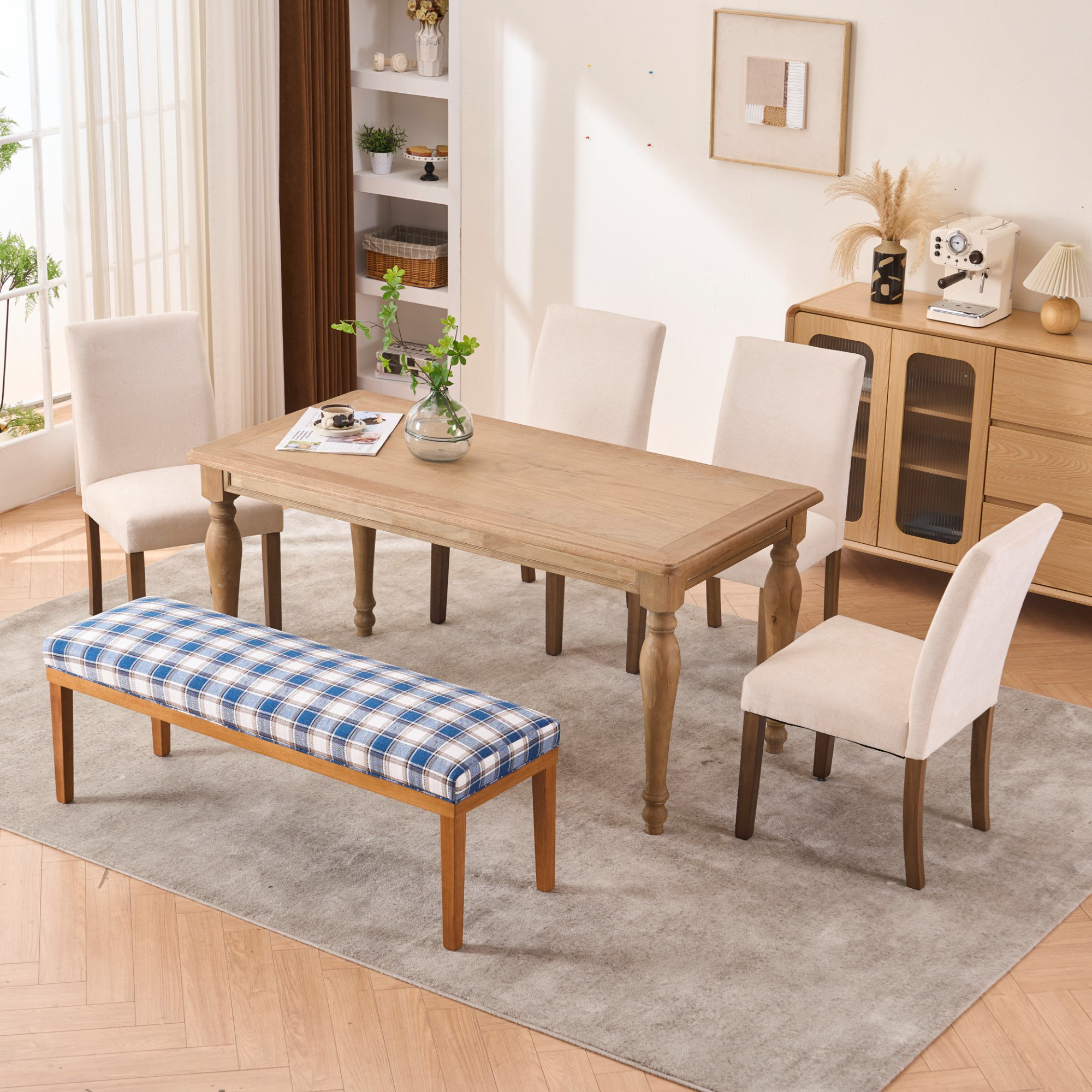 Red Barrel Studio® Person Dining Chairs Set With Upholstered Chairs And ...