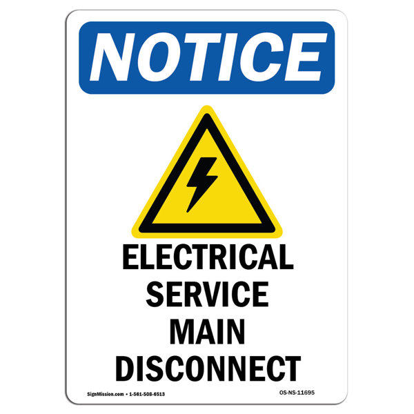 SignMission Electrical Service Sign | Wayfair